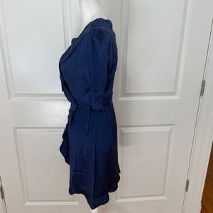 Hill House | Dresses | Home The Nima Silk Dress In Navy From Hill House ...